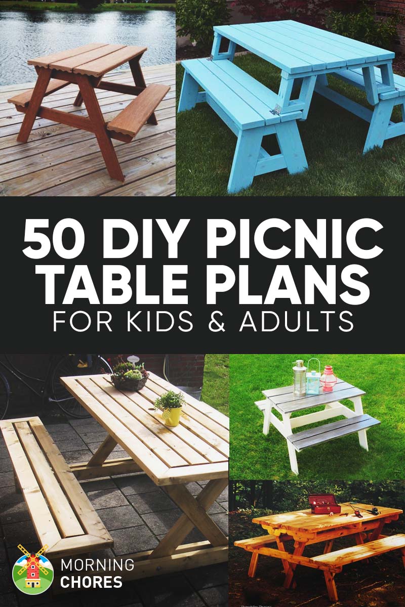 50 Free DIY Picnic Table Plans For Kids And Adults 50 Free DIY Picnic Table Plans For Kids And Adults