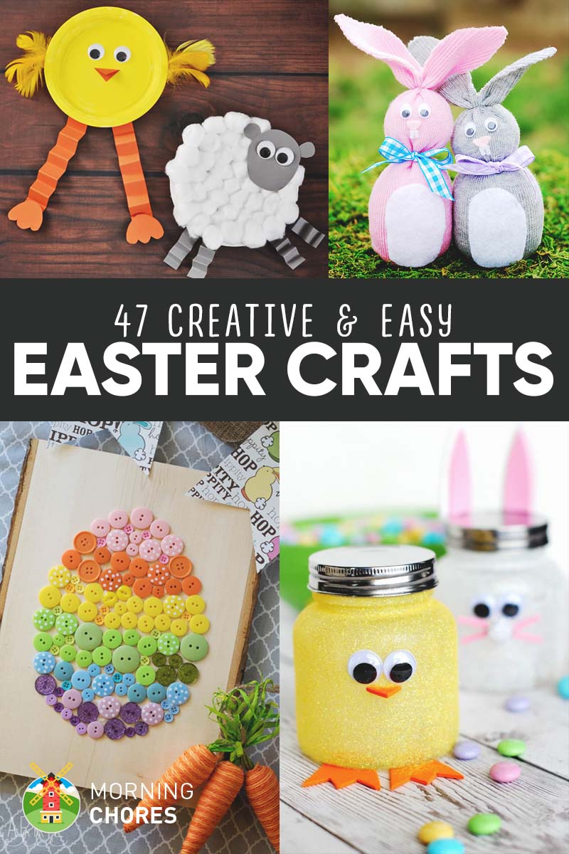 47 Creative Easy DIY Easter Crafts For Your Kids To Make With You 47 Creative Easy DIY Easter Crafts For Your Kids To Make With You