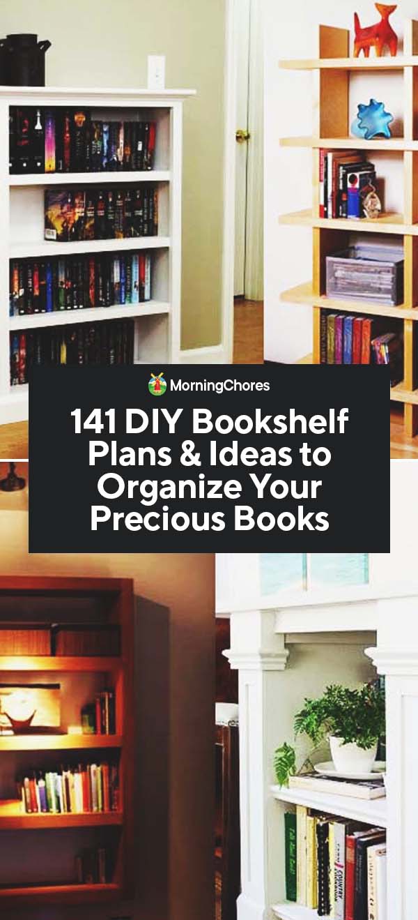 141 DIY Bookshelf Plans & Ideas to Organize Your Homesteading Books
