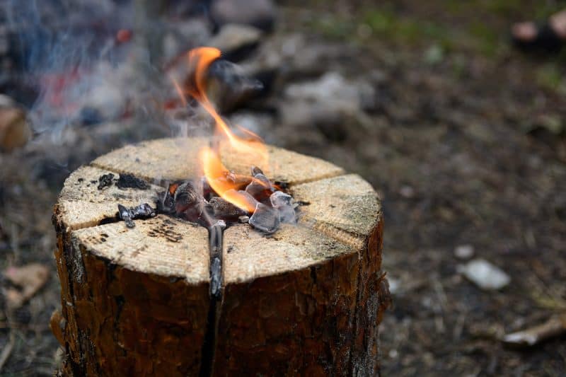 How to Make (and Cook On) a Swedish Fire Log